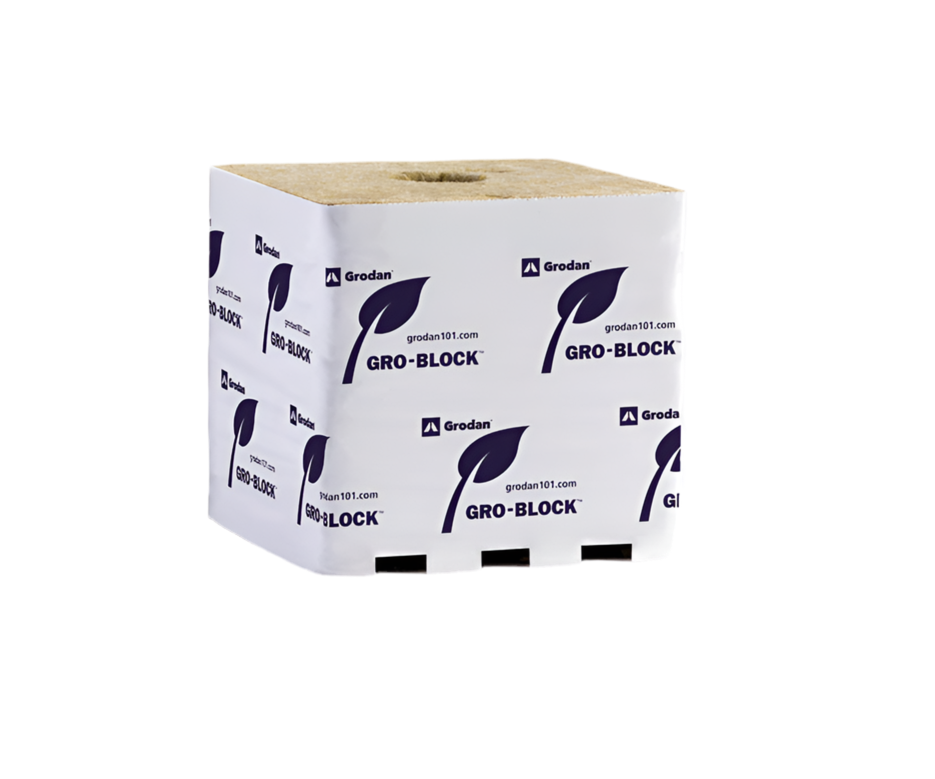 Grodan Gro-Block Improved Hugo 6"x 6"x 5.8" w/ Hole