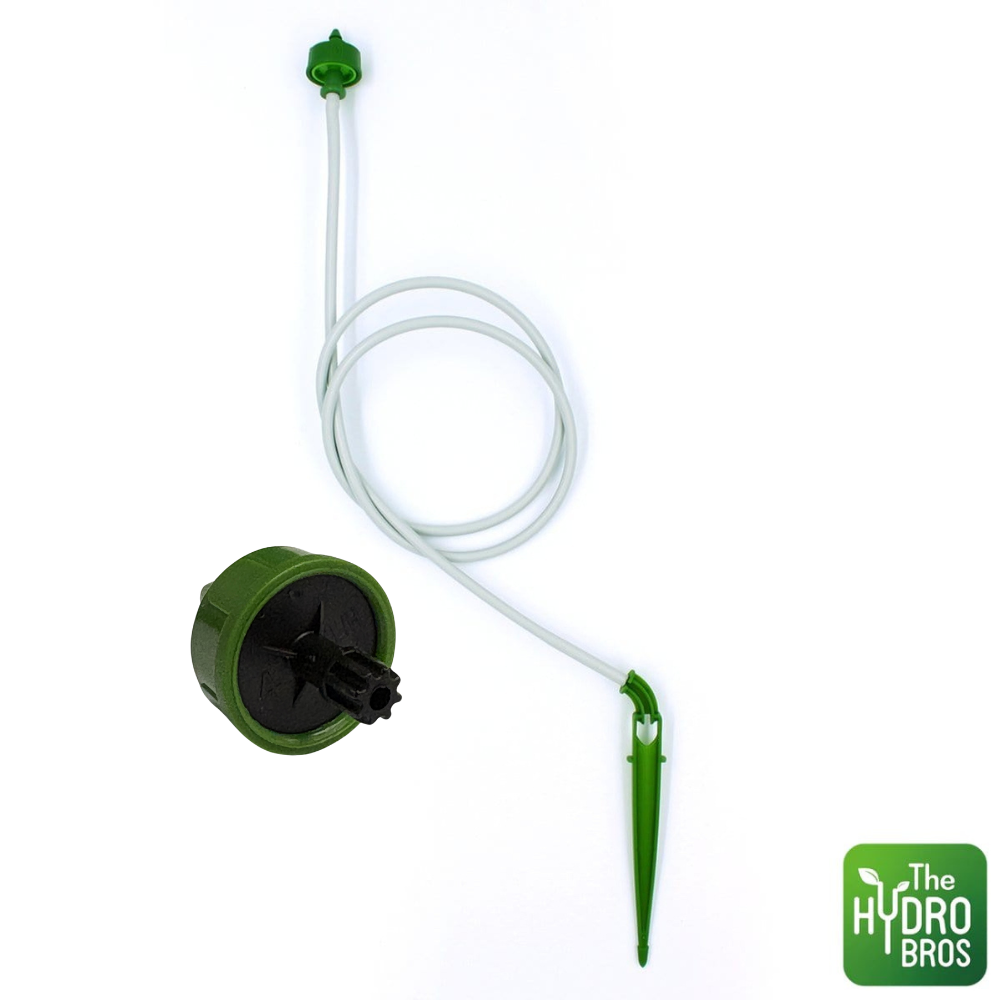 FloraFlex Micro Dripper Assembly - 1 Way | Black 1 GPH | 76cm