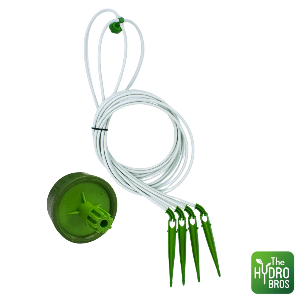 FloraFlex Micro Dripper Assembly - 4 Way | Green 0.5 GPH | 76cm
