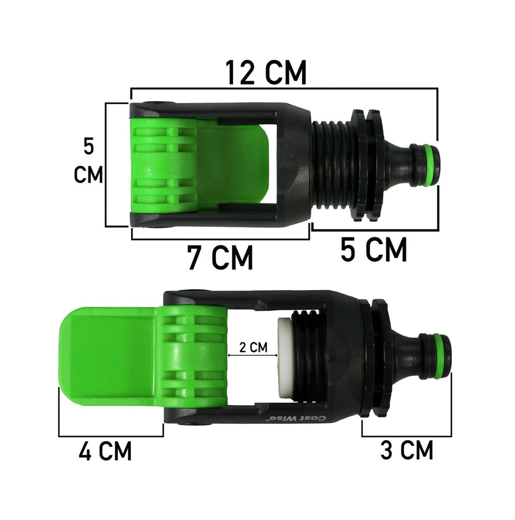 Kitchen Tap to Garden Hose Connector | Universal Click Lock Adaptor